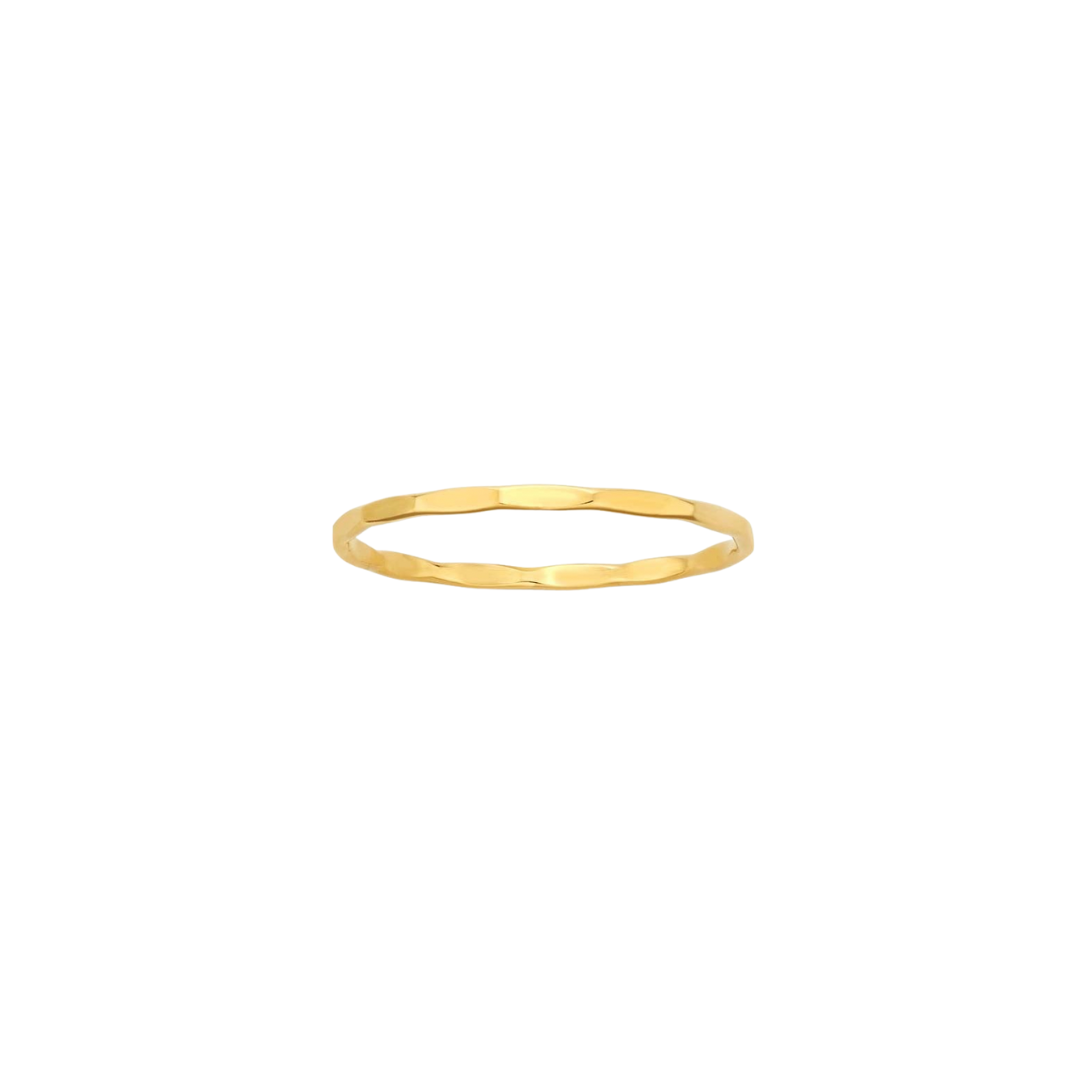 Hammered Stacking Ring – Emery & Opal