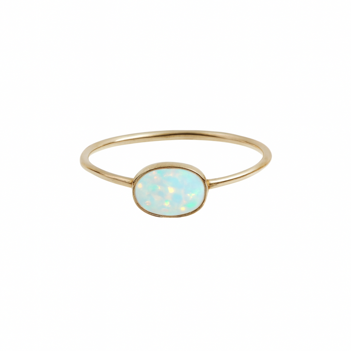 Oval Opal Gemstone Ring – Emery & Opal