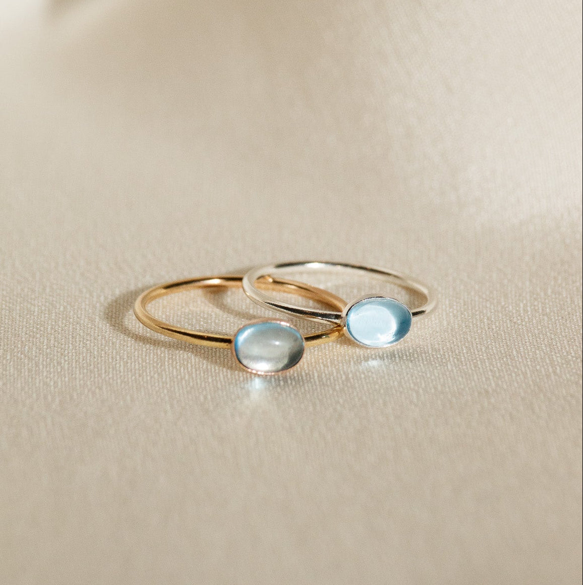 Blue Topaz Gemstone Ring – Emery & Opal