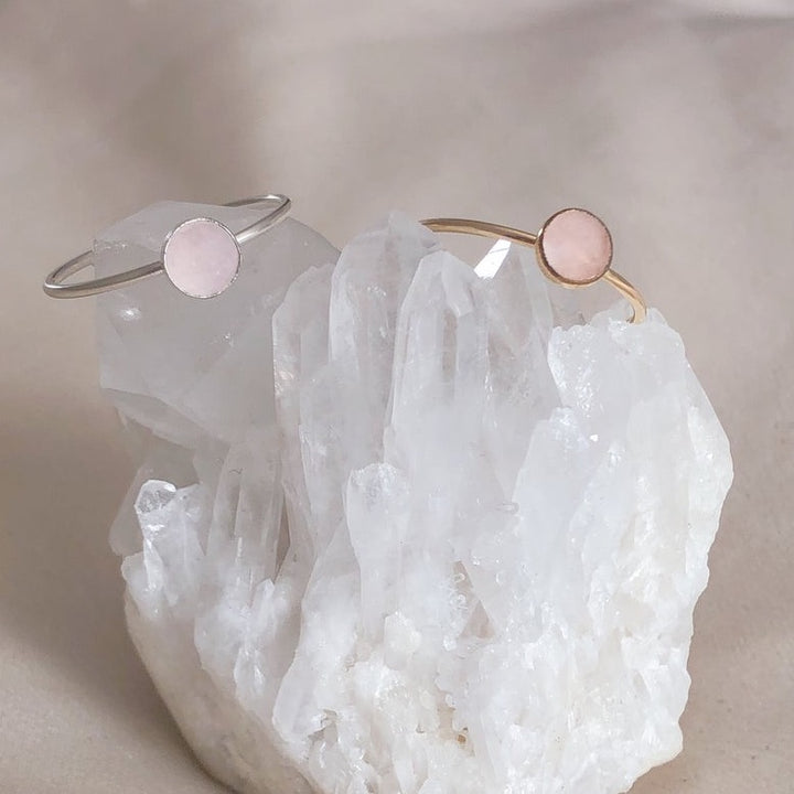 Rose Quartz Gemstone Ring – Emery & Opal